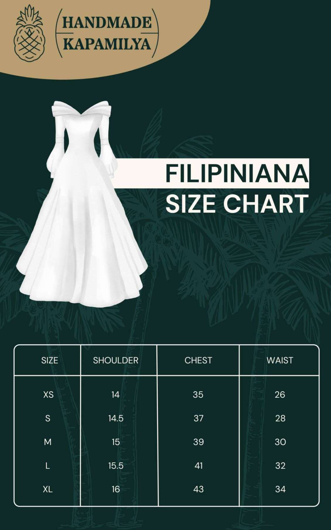 Traditional Barong Dress Organza ORDER US SIZE - Handmade Kapamilya